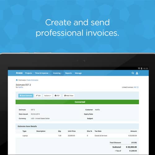 Avaza's new Android App for Timesheets & Invoices - Avaza.com