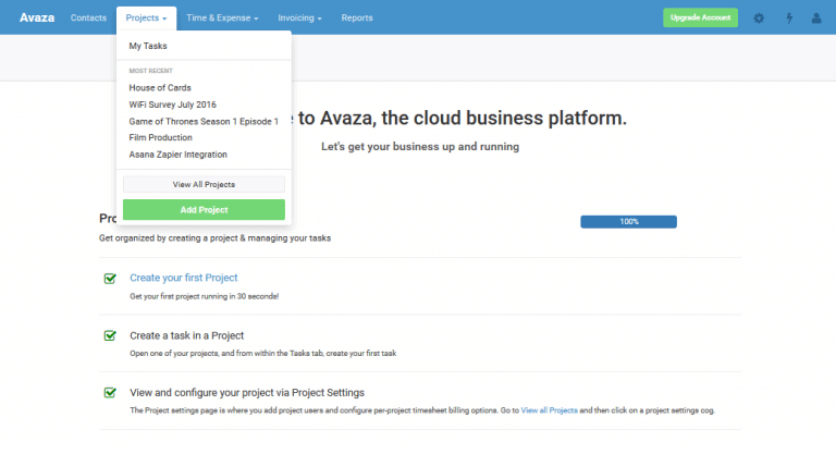 My Tasks, where you can see all your tasks across Projects - Avaza.com