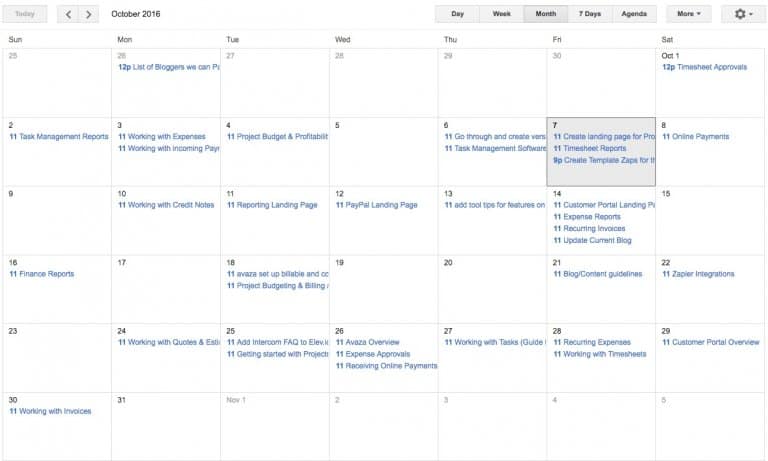 Sync Project Tasks to your Calendar with iCal Integration - Avaza.com