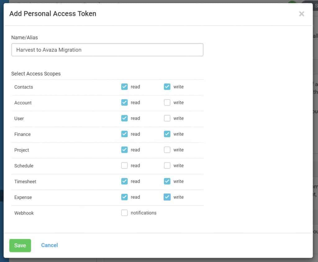 Avaza API - Authentication with Personal Access Tokens - Avaza.com