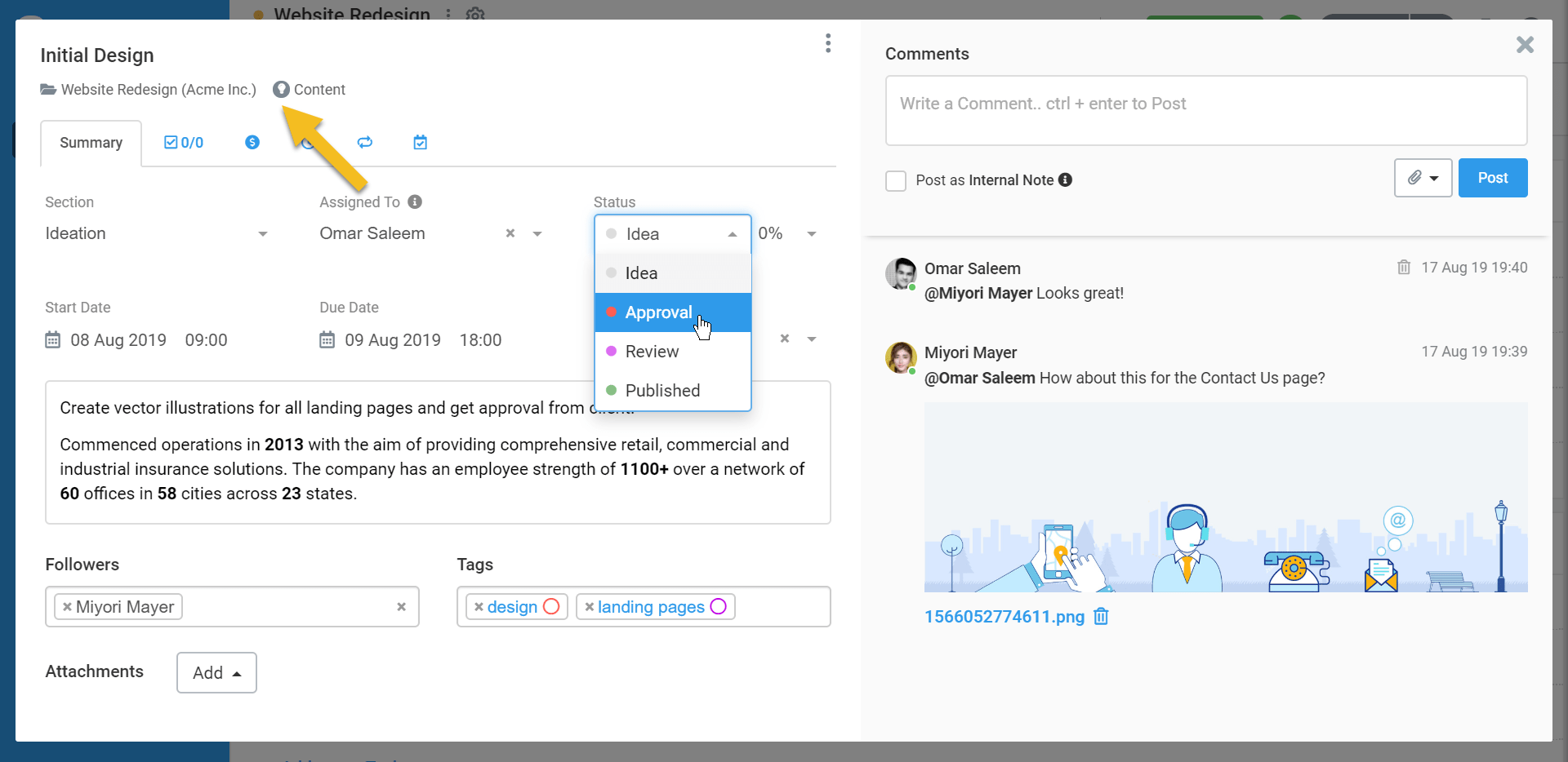 Introducing Custom Task Types And Statuses
