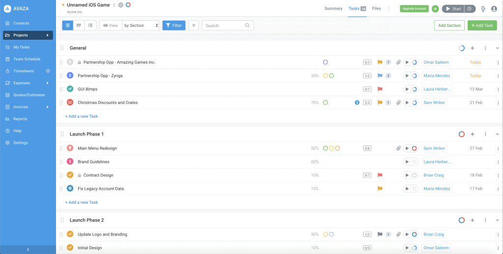 Task-Level Permissions - Avaza.com