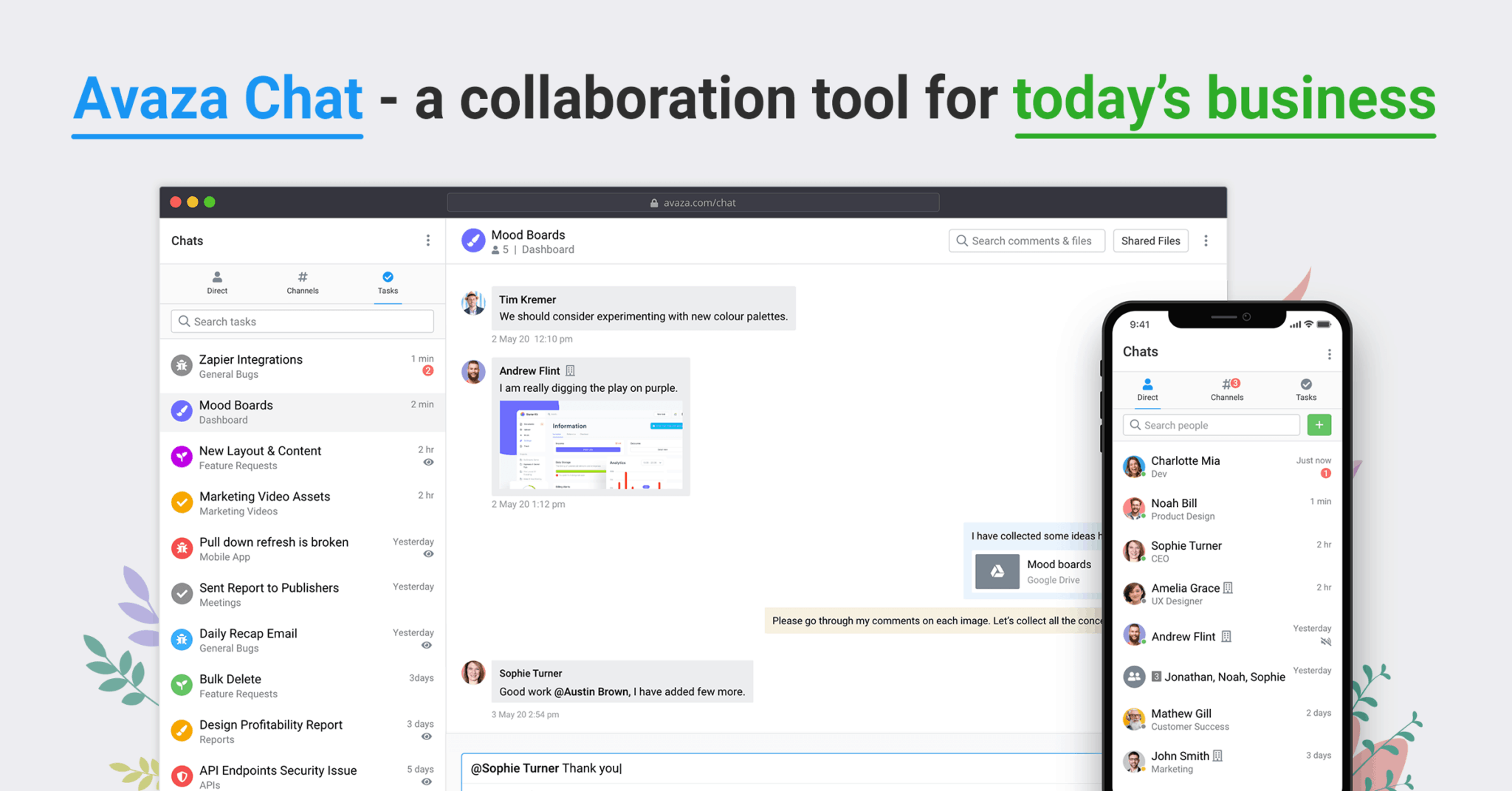 Avaza launches a unified Chat app for Business - Avaza.com