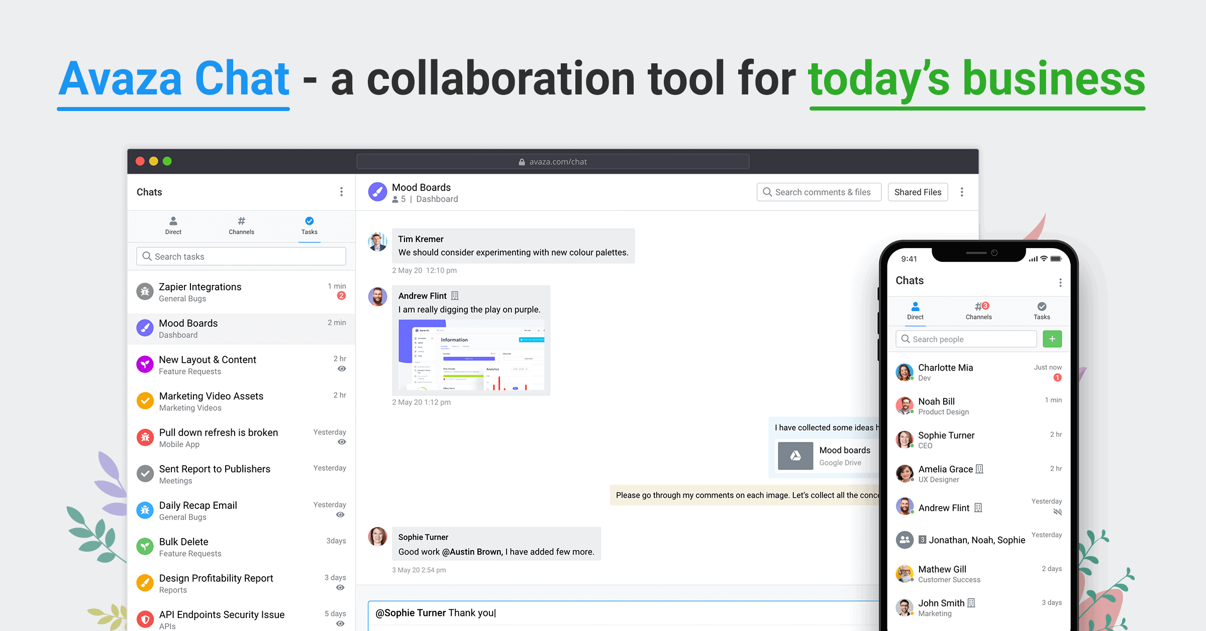 Avaza launches a unified Chat app for Business - Avaza.com