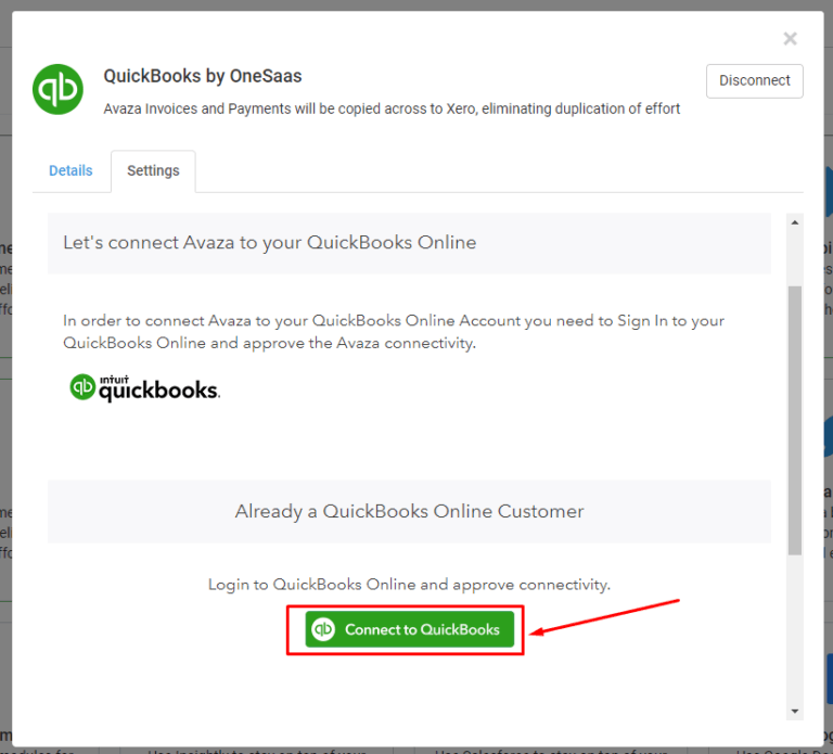 Sync Avaza Invoices with QuickBooks Online