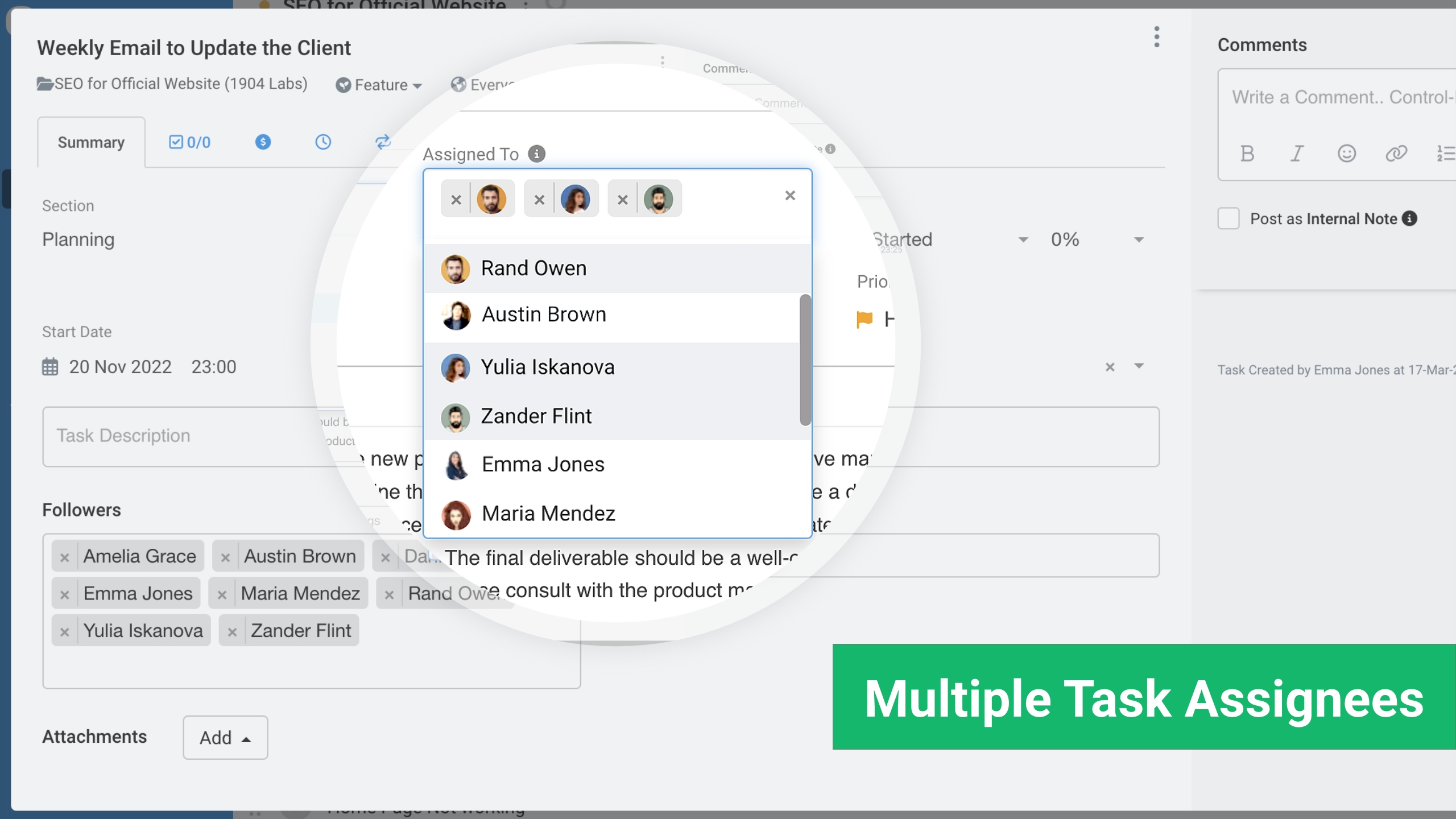 Avaza adds support for multiple task assignees - Avaza.com