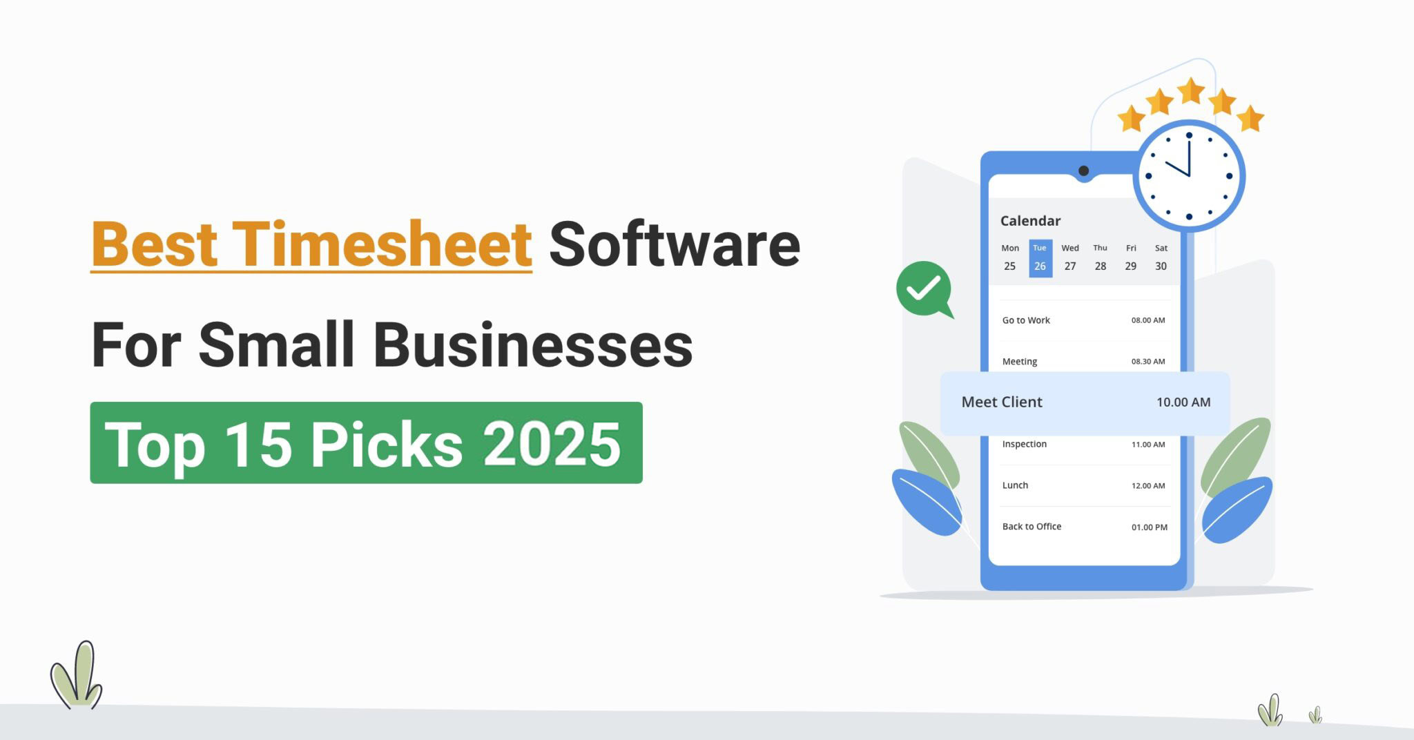 Best Timesheet Software For Small Businesses | Top 15 [2025]