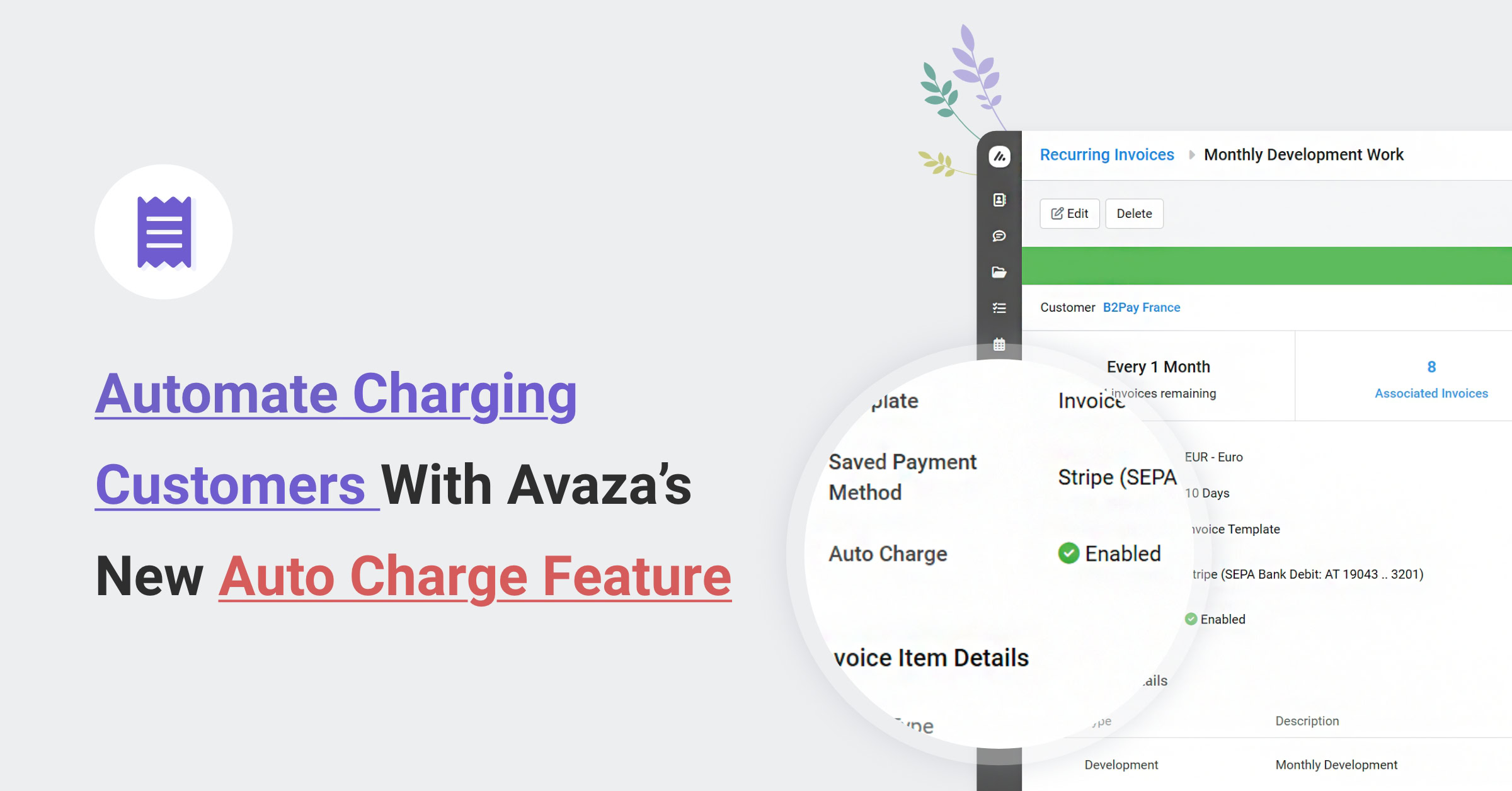 Automate Charging Customers with Avaza's New Auto Charge Feature ...