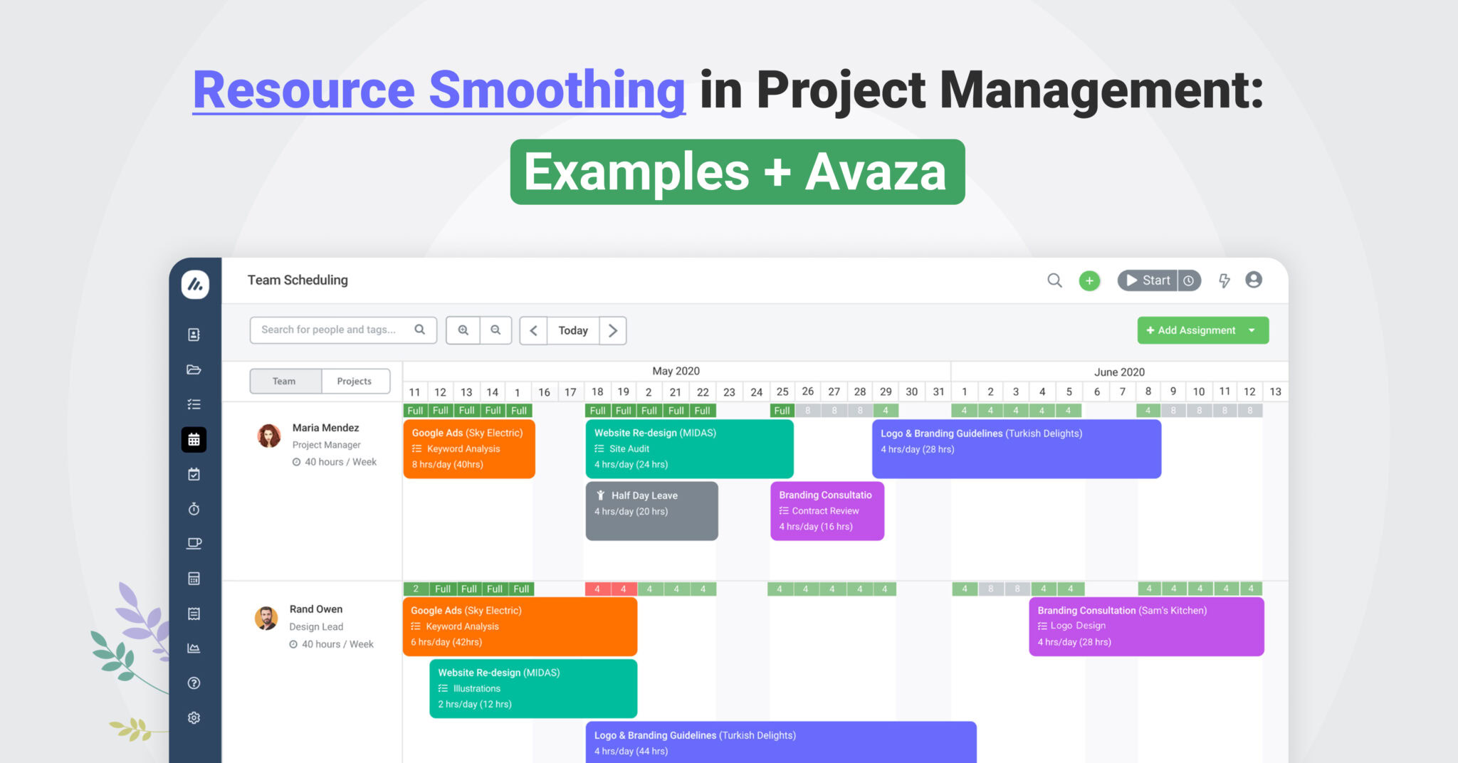 Resource Smoothing in Project Management (Examples + Avaza)